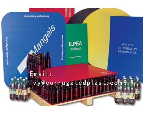 Corrugated Trays/plastic layer pads for packing bottle