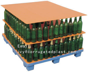 Corrugated Trays/plastic layer pads for packing bottle