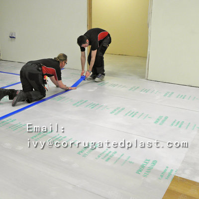 Corex floor protection sheet/colored plastic blocks/for sale sign real estate