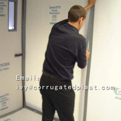 PP plastic corrugated sheet for floor and wall protection