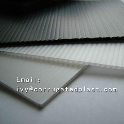 Custom size pp coroplast black plastic sheet for floor protection
