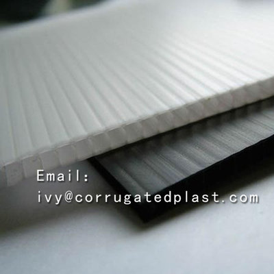 Custom size pp coroplast black plastic sheet for floor protection