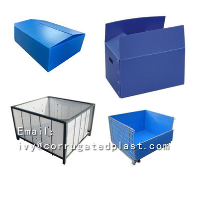 China factory OEM pp corrugated plastic tote box/customized and exported plastic folding corrugated box/tote/tray