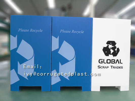 Polypropylene pp corrugated plastic waste bin