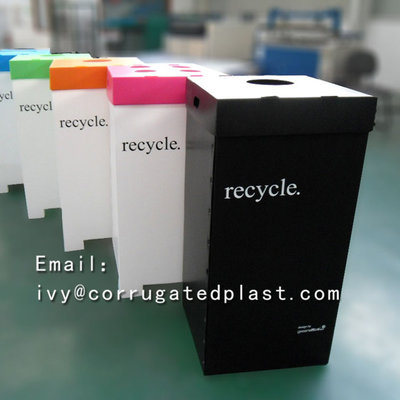 Polypropylene pp corrugated plastic waste bin