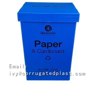 Polypropylene pp corrugated plastic waste bin
