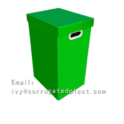 Cheapest standard size for corrugated plastic dustbin PP waste bin