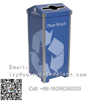 Recycling Waste Paper Basket Mobile Large Garbage Bins for Public Occasions