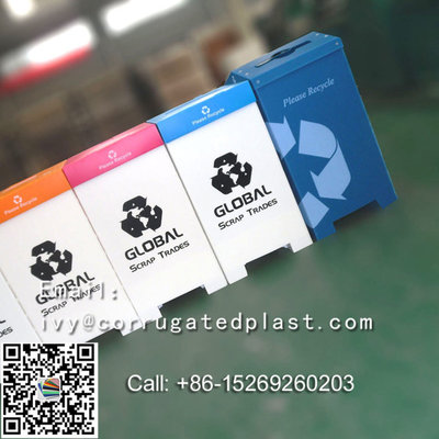 Recycling Waste Paper Basket Mobile Large Garbage Bins for Public Occasions