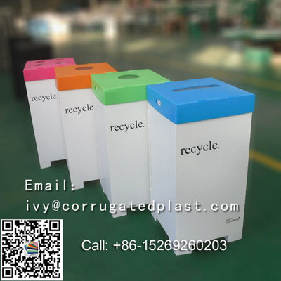 Recycling Waste Paper Basket Mobile Large Garbage Bins for Public Occasions
