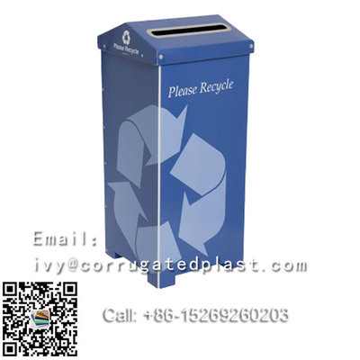 Recycling Waste Paper Basket Mobile Large Garbage Bins for Public Occasions
