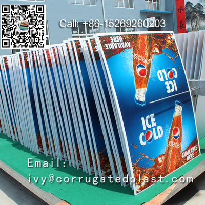 China 4mm 5mm corflute plastic signs/real estate signs/lawn signs/yard signs