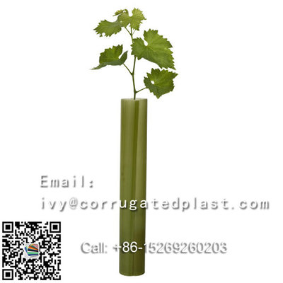 wind proof air vent young plant protect Corflute plastic PP corrugated tree guards