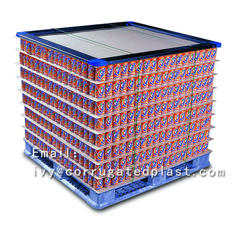Wholesale plastic corrugated corflute pp Polypropylene beer cola bottle Dividers layer pads pallets separator sheets