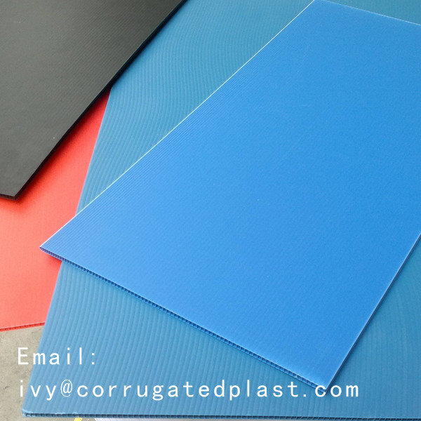 Plastic corflute corrugated strong sheet/4mm Corrugated plastic sheet 4x8/ Coroplast with low price