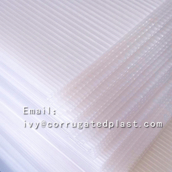 Factory 2-12mm Custom White PP Corrugated Plastic Corflute Sheet /Hollow Board