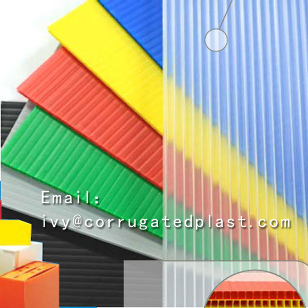 Factory price !!! customized PP Hollow Corrugated plastic PP corrugated sheet