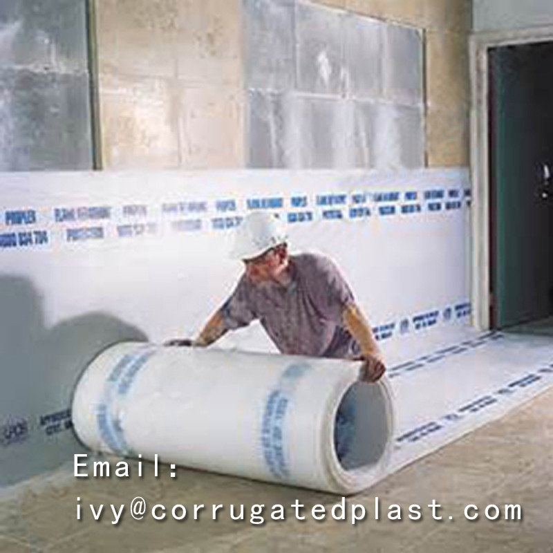 Polypropylene pp hollow plastic rolls Correx Floor Protection sheet