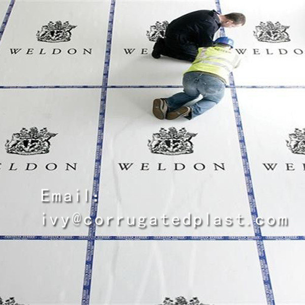 Floor protection fluted polypropylene board corrugated plastic sheets