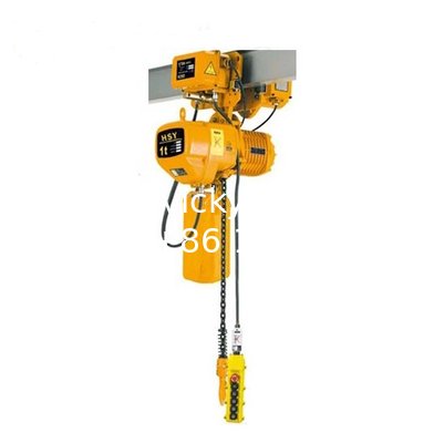 High quality HSY 220v 380V 1 T-10 ton electric chain hoist with electric trolley