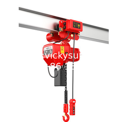 High quality HSY 220v 380V 1 T-10 ton electric chain hoist with electric trolley