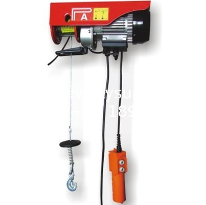 micro electric hoist wire rope hoist crane 100kg to 1000kg 220V single phase