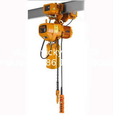 China factory electric hoist,chain hoist crane 3 ton 5 ton with electric trolley