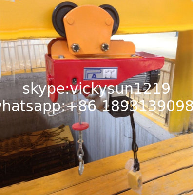 mini electric wire rope hoist 100kg to 1000kg 220V single phase