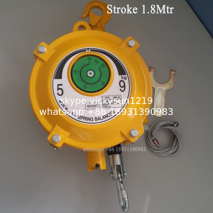 cheap price long stroke spring balancer,tool load balancer 1.8Meter 5-9kg