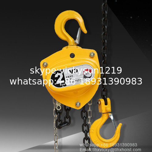 China lifting equipment high quality manual chain pulley block chain block tecle 1Ton cheap price