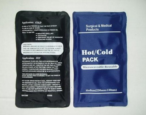 280G Hot & Cold Gel Pack Cold Compress Pak Heat Pad Blue Black Red Yellow Icy Bag