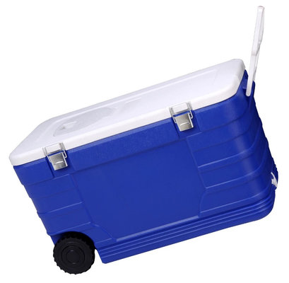 52L Cooler Box With wheel ice box cooling bucket cold storage bin  plastic cooler box for fishing