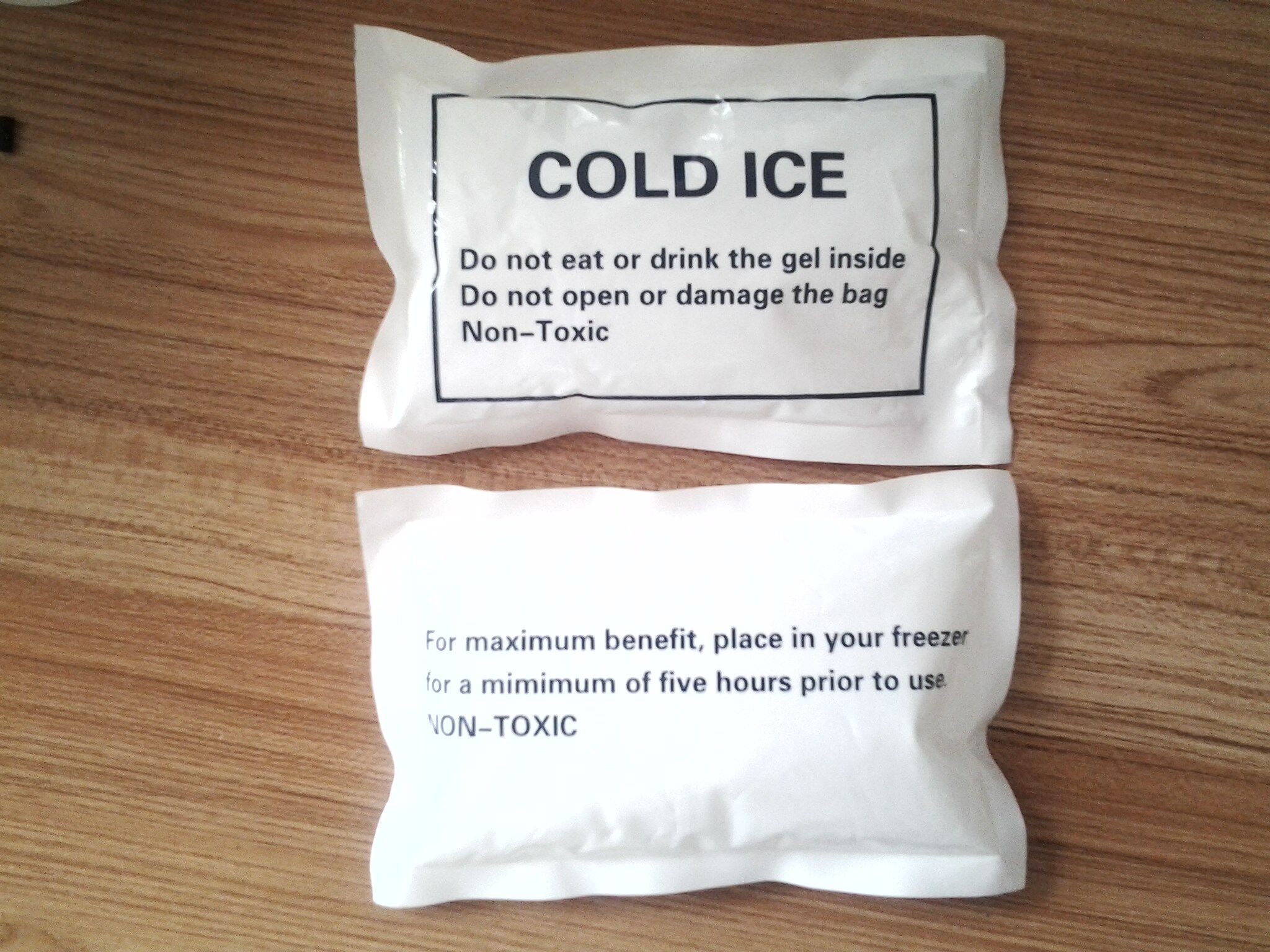 Ice Gel Pack 200g For Chocolate Vaccine Juice Plasma Cold Storage Or Transpotation White Blue
