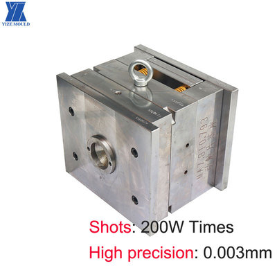 Engineering Thermoplastics  plastic injection mold double nipple made multi-cavity mold with ISO 9001:2015