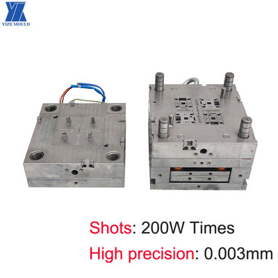  plastic injection mold Micro straight connector with male thread made of FEP