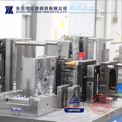 high precision plastic injection mold for Reinforced polyphenylene sulfide PPS (gray color code RAL7037) KAN04--010 moun
