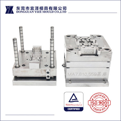 high precision plastic injection mold for PBT+PC HN7315 Japanese Poly 15% glass fiberlow warpageflame retardant V-0