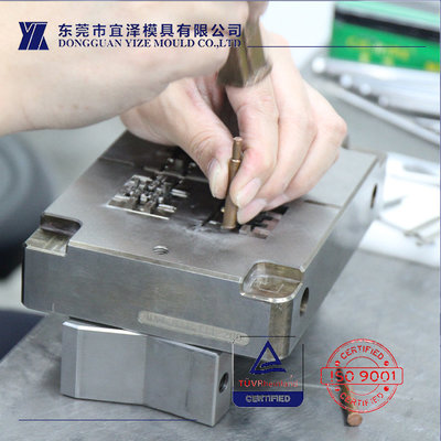high precision plastic injection mold for PBT+ABS 601SA Japanese Polygon contains 20% mineralsenhanced by inorganic subs
