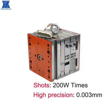 FEP  plastic injection mold mini screw in connector wih male thread multi-cavity mold
