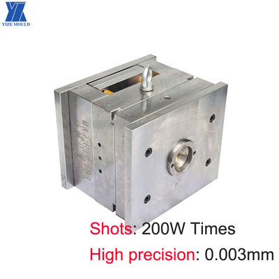 FEP  plastic injection mold High-Pure Elbow Pipe Connector with Female Thread multi-cavity mold
