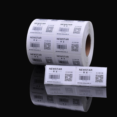 Direct thermal shipping label 60 x 20mm compatible barcode packing thermal transfer label of ASY