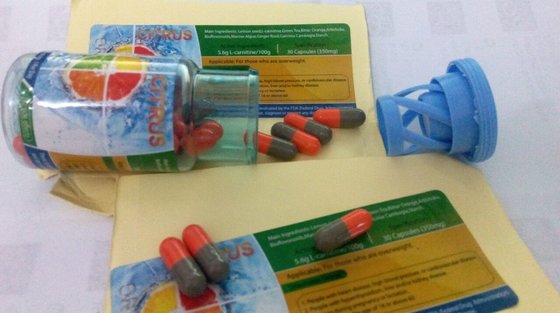 Citrus Fit/OEM Weight Loss Diet Pill with Private Label Lose Weight Citrus Slimming Capsule (orange&grey)