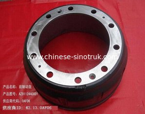China HOWO DUMP TRUCK REAR BRAKE DRUM AZ9118340006 FOR HOWO TRUCK HIGHT QUALITY supplier