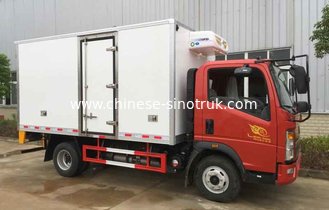 China SINOTRUK HOWO LIGHT TRUCK 115HP 4*2 refrigerator truck 4.2M 13.9CBM supplier