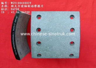 China Brake pads for chinese TRUCK howo/faw/foton/shacman hight quality WG9100440029 supplier