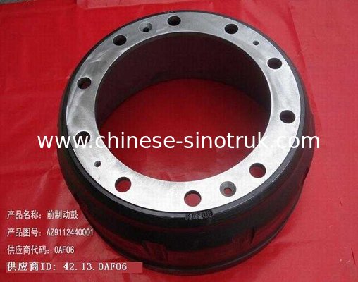 HOWO DUMP TRUCK REAR BRAKE DRUM AZ9118340006 FOR HOWO TRUCK HIGHT QUALITY supplier