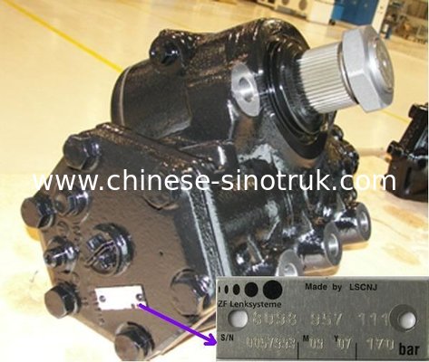 Hydraulic Power Steering Gear for sinotruk Howo WG9725478228/8098/8095 supplier