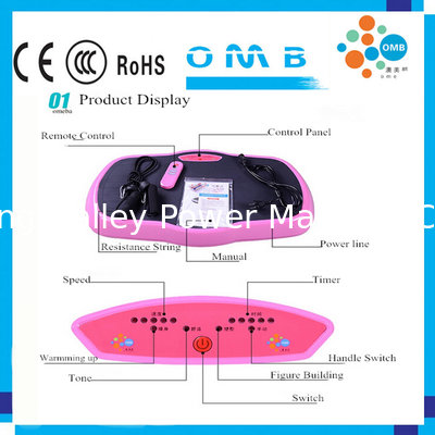 Whole Body Crazy Fit Massage Vibration Plate Indoor Exercise Machine