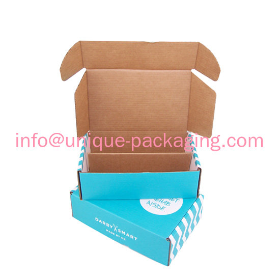 Tuck Top Mailing Corrugated Shipping Box with Custom Color Printing