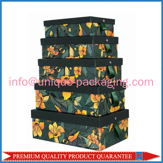 Custom Color Printing Strong Paper Gift Packaging Box Made of Rigid Chipboard Top & Bottom
